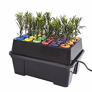HORTIPOTS Aeroponic Cloner Machine 24 Site for Cuttings Rooting Using 2 inch Neoprene Inserts or 2 inch Clone Collars