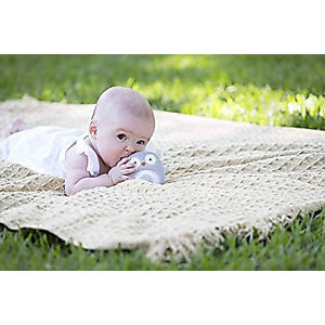 WavHello Portable Baby Sleep Soother - Rechargeable Bluetooth Noise Machine Travel Sound Speaker Great for Cribs, Strollers, Car Seat and More - Ollie The Owl Soundbub, Grey