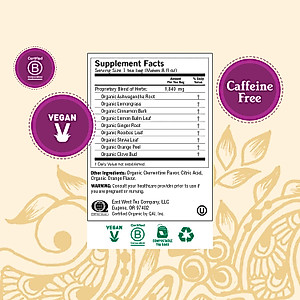 Yogi Tea Sweet Clementine Stress Support Tea - 16 Tea Bags per Pack (4 Packs) - Stress Support Herbal Tea - Calming Adaptogen Tea - Includes Ashwagandha Root, Lemongrass, Cinnamon Bark & More