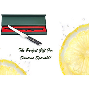 Mealtime Ace Luxury Boning Knife 6.5 Inch – Best Boning Knife for Meat Cutting - Fillet Knife for Meat - Meat Trimming Knife - Deboning Knife - German Steel Butcher Knife – Meat Knife - Great Gift