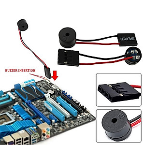 AXLIZER 2PCS PC Motherboard Internal Speaker, Computer Motherboard Built-in Speaker, Motherboard Buzzer, Alarm Buzzer, Computer Box Speaker