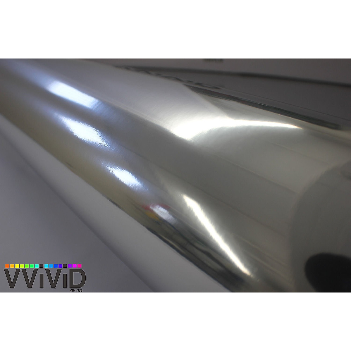 VViViD Silver Mirror Chrome Cast Vinyl Wrap Self-Adhesive Film Decal Air-Release Bubble and Air Free 3mil (1.5ft x 5ft)