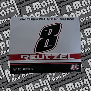 Winged Sprint Car #8 Aaron Reutzel Mobil 1" Roth Motorsports World of Outlaws (2022) 1/18 Diecast Model Car by Acme A1822015