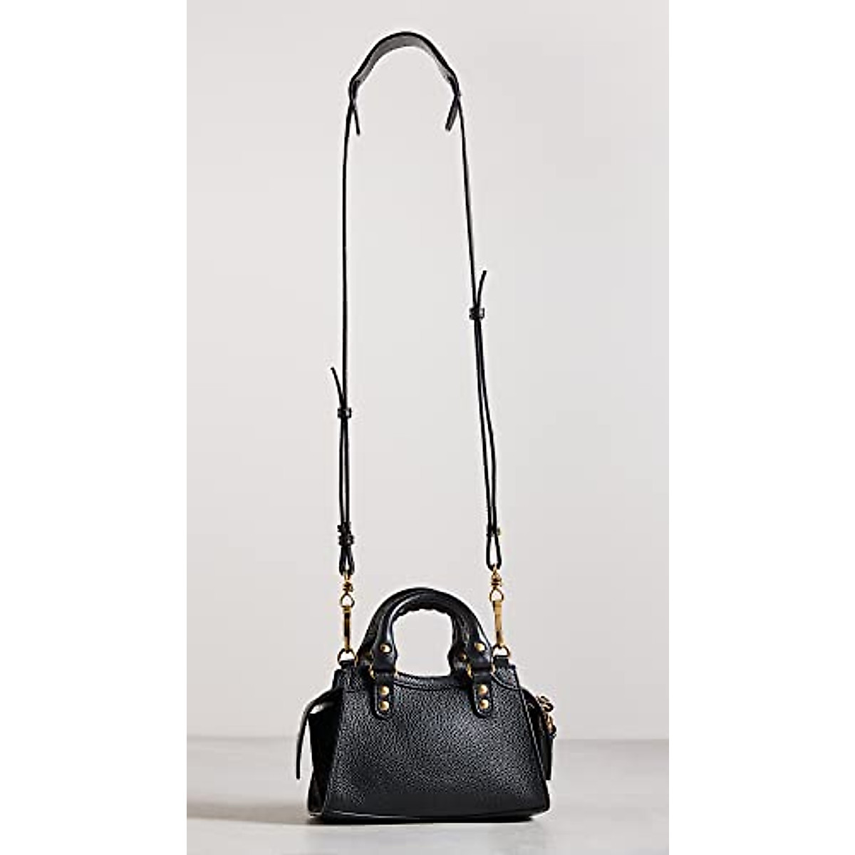 Balenciaga Women's Pre-Loved Black Calfskin Neoclassic Min, Black, One Size