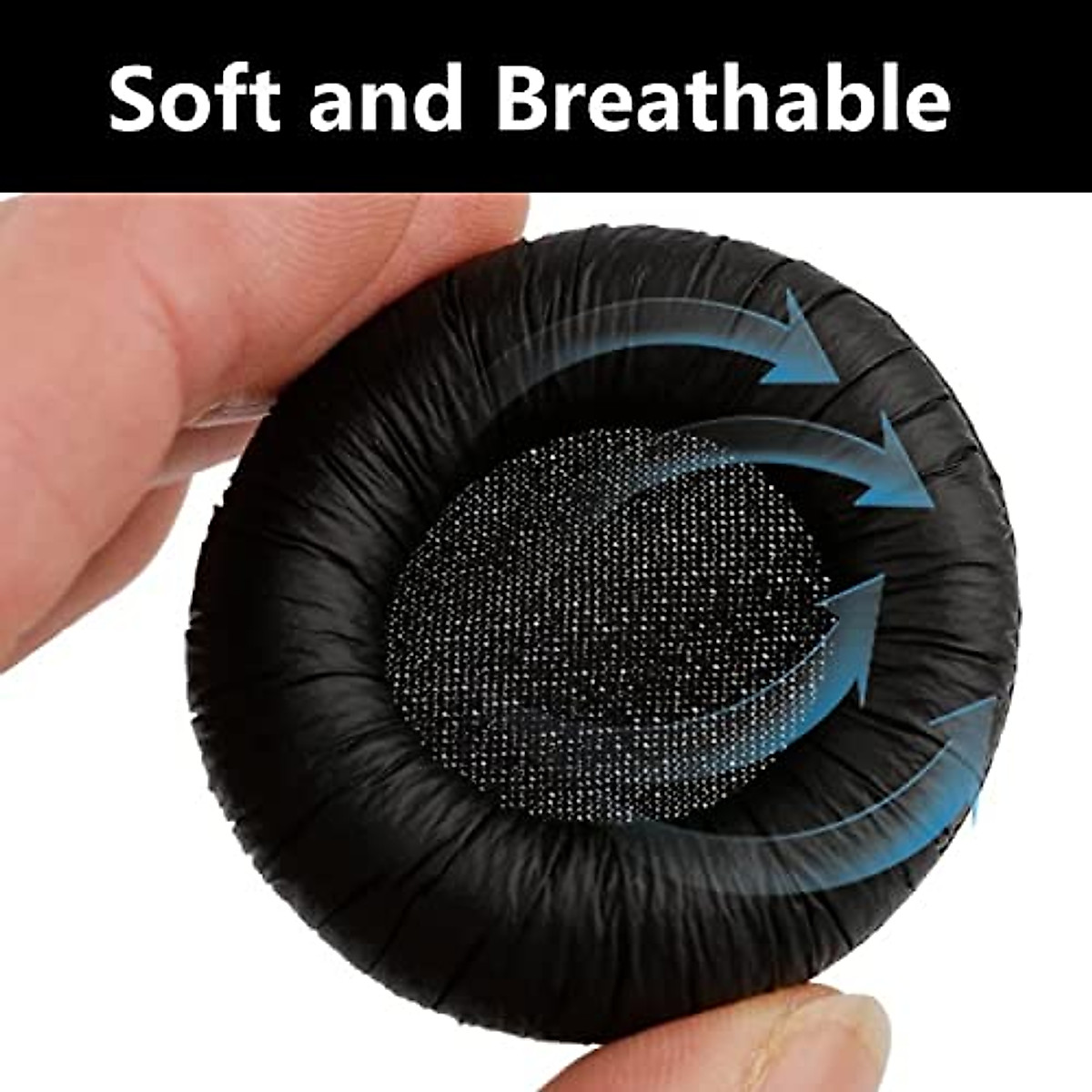 Replacement Ear Pad Cushion Cup Cover Earpads for Sennheiser PX100, PX200, PMC150, PMC250, PMX100, PMX200, HX50, PXC150, PXC200, PXC300, PX80, PC130, ATH-ES3, ATH-ES5, ATH-VM55, PC35 Headphones