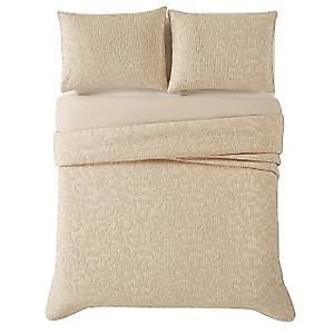 Charisma Regan Matelasse, Queen Duvet, Tan