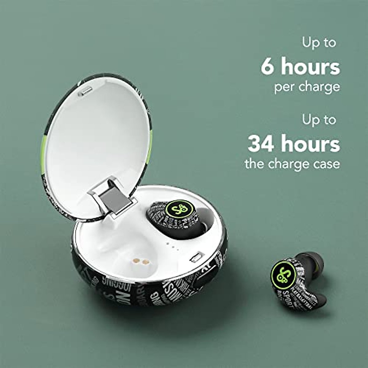 mifo S&O True Wireless Earbuds, Active Noise Canceling, Bluetooth 5.2, IPX7 Waterproof, 6Mics ENC Noise Cancelling, Dynamic Speaker, Deep Bass Stereo Headphone in Ear with APP to Control.