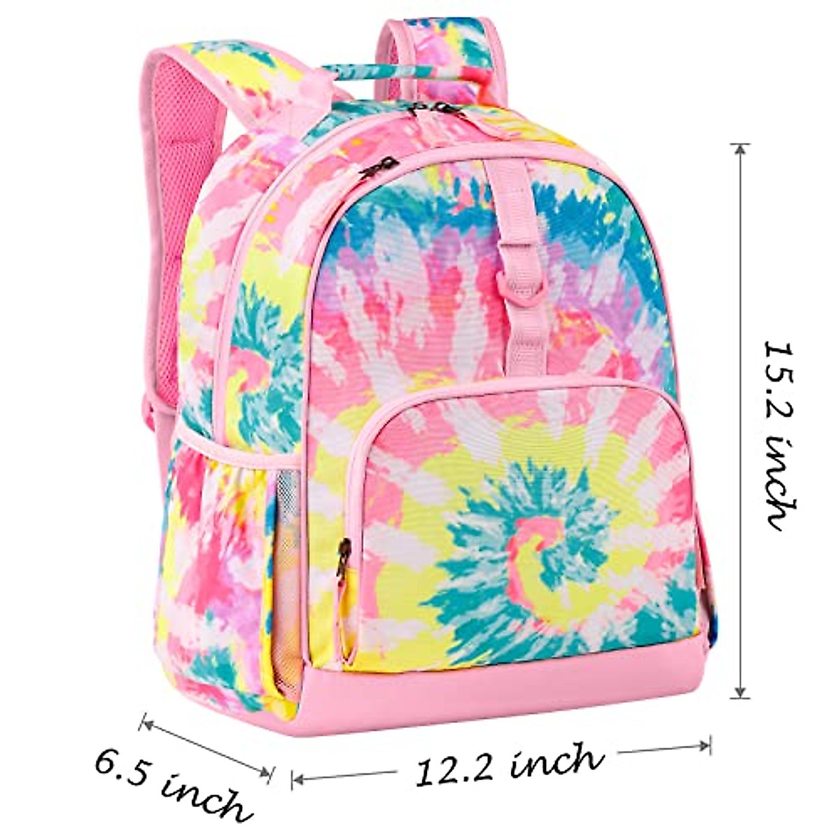 Choco Mocha 15inch Tie Dye Backpack + Lunch Bag+ Pencil Bag