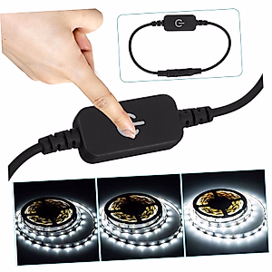 Housoutil 1pc Light Strip Dimmer Table Lamp Adjustment Led Dimmer Controller Touch Light Led Power Led Sensor Light Strip Adjustment Light Modulator Bar Plastic Dc