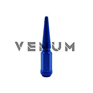 20 Pc M14x1.5 Dodger Blue Spike Lug Nuts - Powder Coated - 4.5" Tall Compatible with Jeep 2011-2020 Grand Cherokee JL Sahara 2020 Gladiator W/Aftermarket Wheels