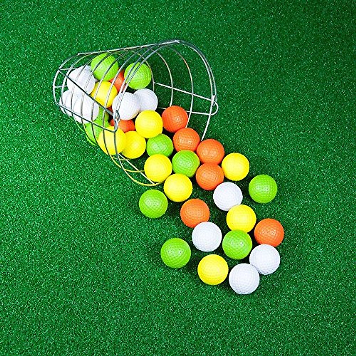 Jef World of Golf Foam Practice Balls (42 Multi-Colored Balls)