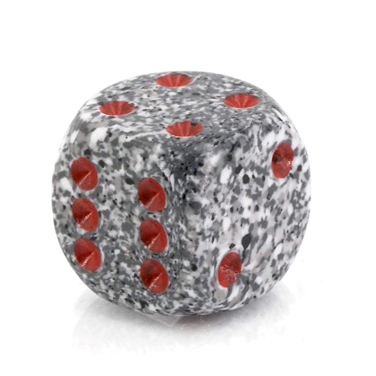 Chessex Speckled 16mm d6 Granite Dice Block, 12 dice, Multicolor