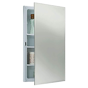 Jensen B773385 Frameless Horizon Single-Door Recessed Medicine Cabinet