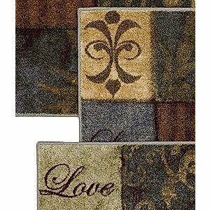 Mohawk Home Multicolor Les Fleurs La Terre Area Rug (3 PC Set 20"x30", 20"x45", 30"x50") (12164 416 3P0005)