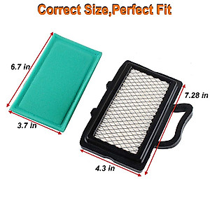 HIFROM 792101 5408K Air Filter Intek Suitcase 273638S Pre-Cleaner 492932S Oil Filter 691035 Fuel Filter