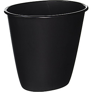 Sterilite Black 10119012 1.5GAL Wastebasket, 1.5 Gallon