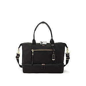 TUMI Voyageur Contine Weekender - Weekender Bag for Travel, Business - Travel Weekender for Women & Men - Black & Gold