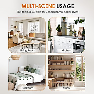 DlandHome 47 inches Medium Computer Desk, Composite Wood Board, Decent and Steady Home Office Desk/Workstation/Table, BS1-120TB Teak and Black Legs, 1 Pack