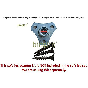 BingLTD - 2 5/8" Dark Oak Square Sofa Legs - Set of 4 (ST336-202)