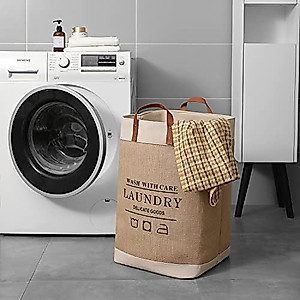 Mantto Large Laundry Basket Hamper Freestanding Laundry Hamper Collapsible Tall Clothes Hamper Storage Basket Foldable Laundry Basket Organizer for Laundry Bedroom Bathroom Toys 75L