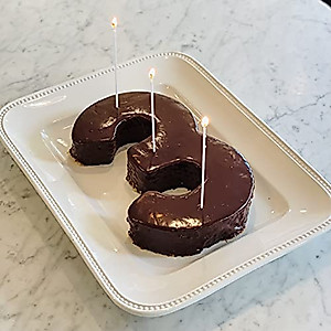 Ateco Extra Large Number Cake Mold and Cutter, 2, 11-inches Tall, Silver