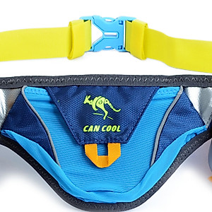 247 Viz Running Hydration Belt - Running Fanny Pack with Water Bottle Holder-Adjustable Running Belt with Water Bottle Holder And Pouch - Water Bottles and Runners Reflective Gear for High Visibility
