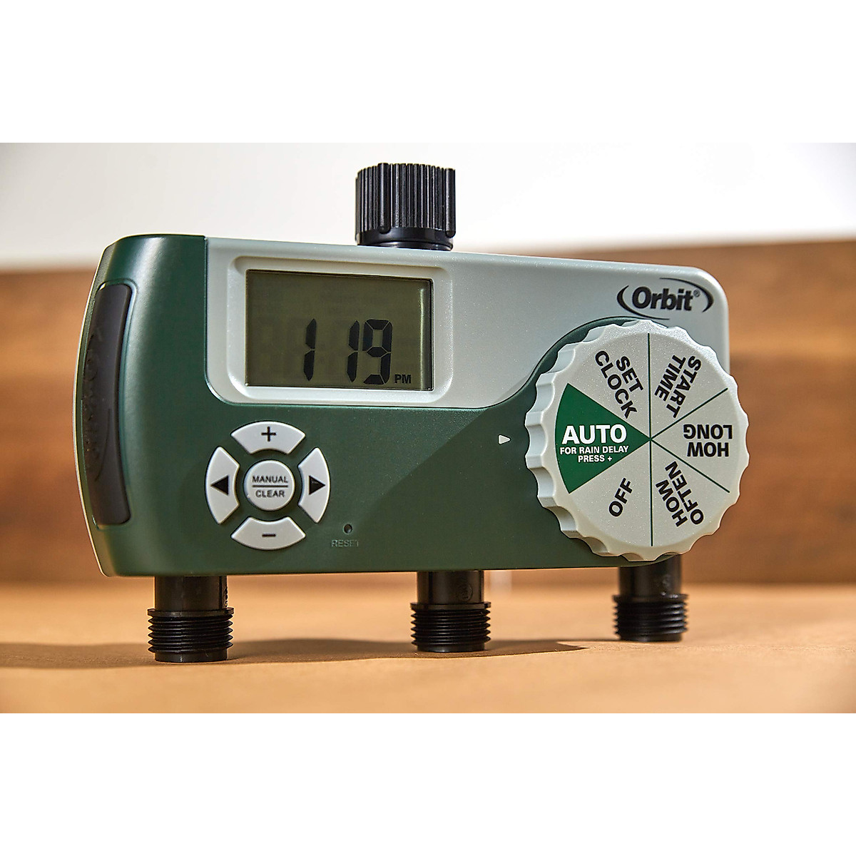 Orbit 56082 3-Outlet Hose Watering Timer, Green