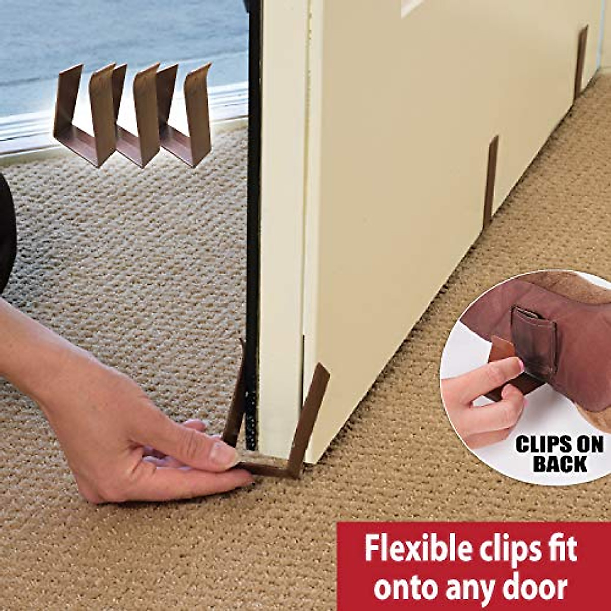 TWIN DRAFT GUARD Doggie Draft Stopper for Doors and Windows