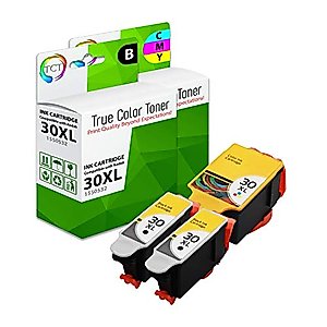 TCT Compatible Ink Cartridge Replacement for Kodak 30XL 30 XL High Yield Works with Kodak ESP C110 C310 C315, Office 2150 Printers (Black, Tri-Color) - 3 Pack