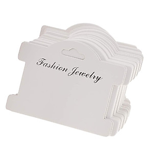 Jewelry Card Jewelry Display Hanging Card Hang Tag Necklace Display Card 100Pack