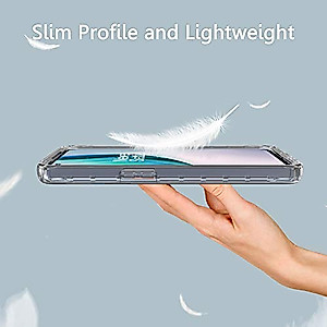 Flowhale for Oneplus Nord N10 5g Case with Screen Protector, Nord N10 5g Case +Screen Protector+Kickstand+5 PCS Stickers DIY Oneplus Nord N10 5g Clear Case (Oneplus Nord N10 5g Case, Clear)