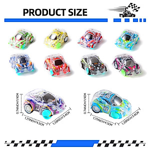 Benzem 50 Pcs Mini Pull Back Cars Set, Pull Back Racing Vehicles for Kids Toddlers, Bulk Toys Party Favors Treasure Box, Classroom Prizes, Pinata Fillers,Goodie Bag Stuffers for Boys Girls