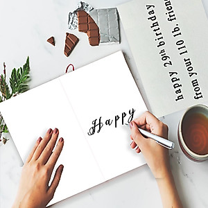 YiKaLus Happy 29th Birthday Card for Friends, Funny 29 Bday Gifts from Best Friends, Happy 29th Birthday From Your 110lb. Friend