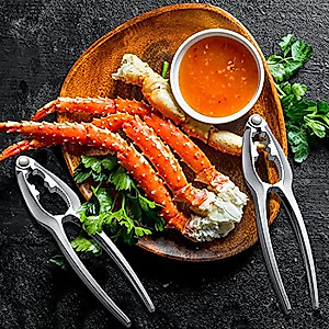 12 Pcs Crab Crackers and Tools Set Heavy Duty Seafood Tools Set Crab Leg Crackers Lobster Nut Crackers Opener Home Kitchen Parties Tools for Crableg and Lobster Lovers Gift