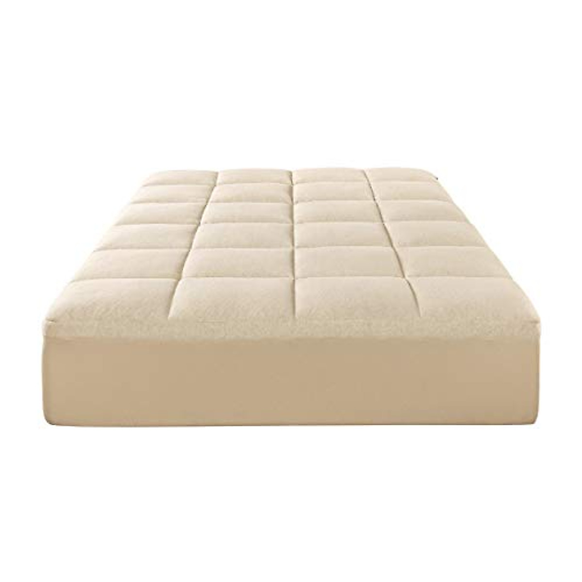 Keetsa 3 Inch Luxury Thick Comfort & Plush Memory Foam Topper Layer, CertiPUR-US Certified Foam, OEKO-100 Certified Linen Blended Fabric, Fiber Quilted Top, Comfort Rejuvenator - Full