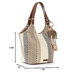 Sakroots Roma Small Shopper, Tobacco Batik Woven