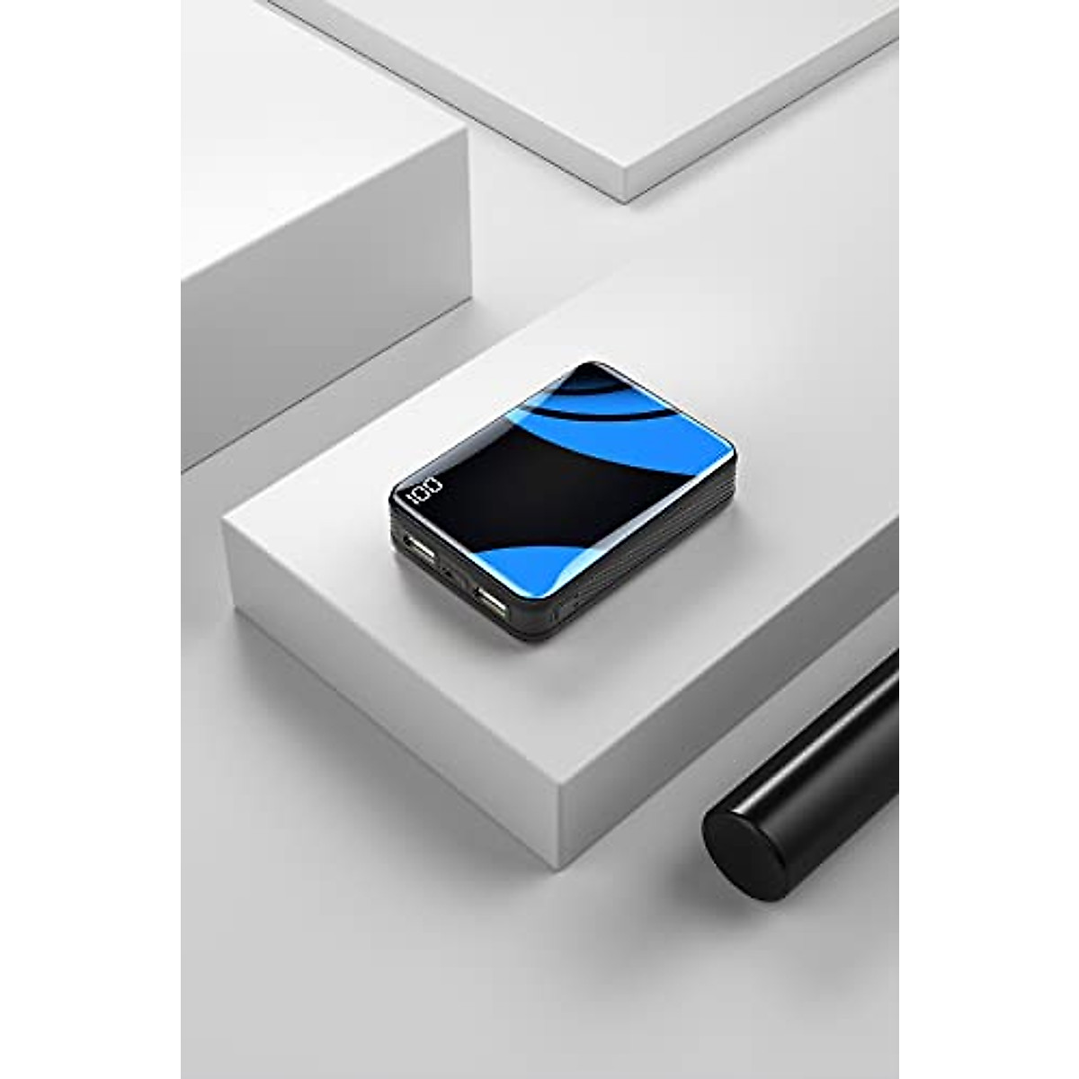 senymin Power Bank Smallest and Lightest 10000mAh External Battery Ultra-Compact High-Speed Charging Technology Portable Charger for iPhone, ipad,Samsung Galaxy S20/21 and More(Black)