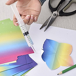 8 Pcs Syringe 12cc Dental Irrigation Syringe with Curved Tip Wisdom Teeth Syringe Measurement Syringe Disposable Water Oral Mouth Liquid Tonsil Stone Squirt Mouthwash Cleaner Syringes