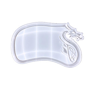 Dragon Head Shaped Resin Tray Molds,Jewelry Tray Silicone Mold for Epoxy Resin,Fruit Plate Resin Casting Mold