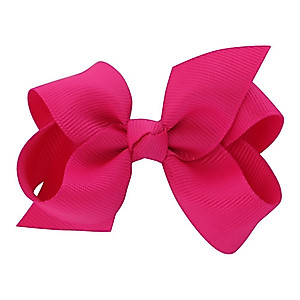 60Pcs 3 Inch Hair Bows For Toddler Girls Kids Clips Accessories Babies Pigtail Age 1 2 3 4 5 6 Years Old (30colors x 2)