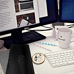 Carbon Paper Black Graphite Paper Transfer Tracing 200 Sheets and 5 Pieces Ball Embossing Styluses for Wood, Paper, Canvas and Other Art Surfaces (8.5 x 11 Inches)