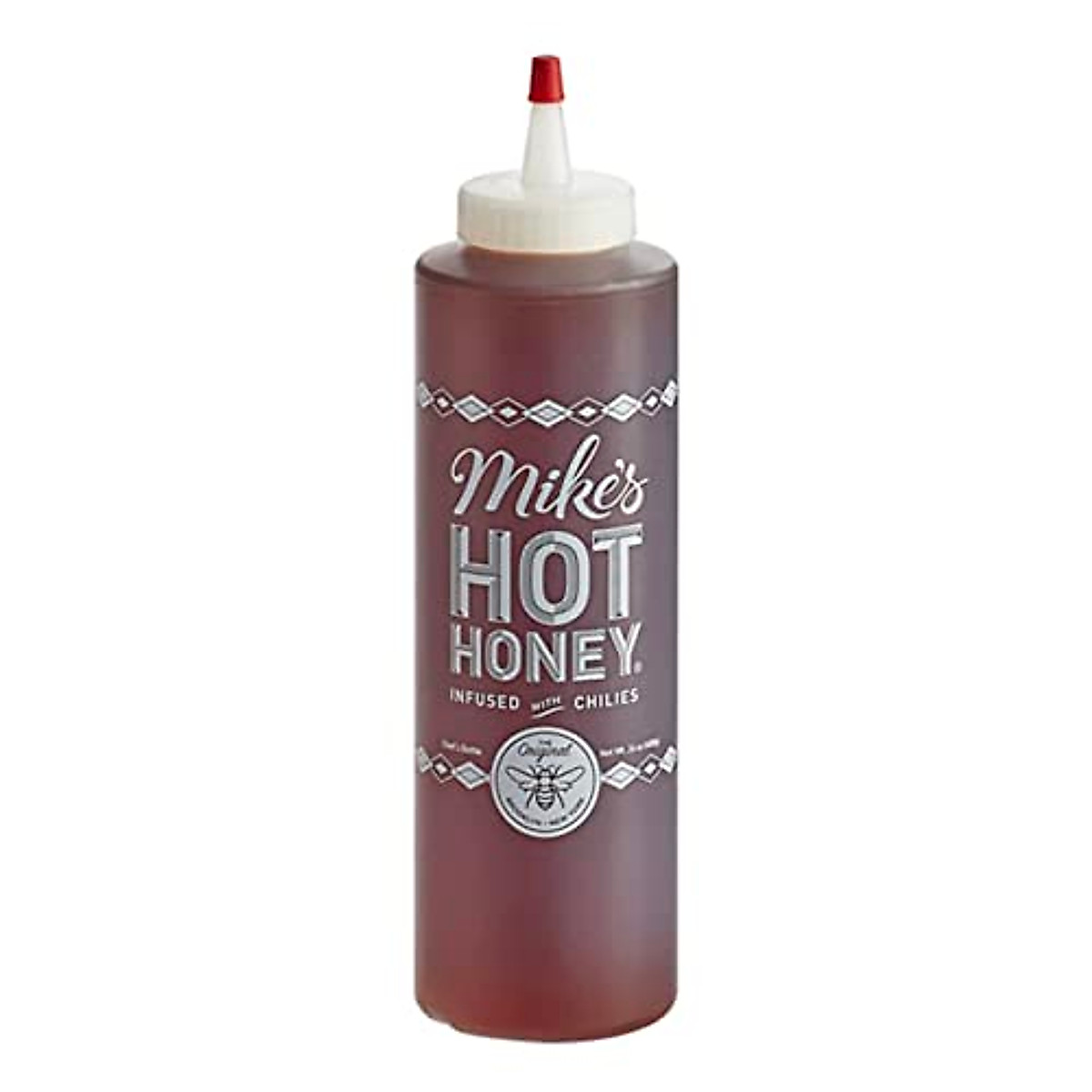 Mike's Hot Honey, America's #1 Brand of Hot Honey, Spicy Honey, All Natural 100% Pure Honey Infused with Chili Peppers, Gluten-Free, Paleo-Friendly (24 oz Chef’s Bottle, 1 Pack)