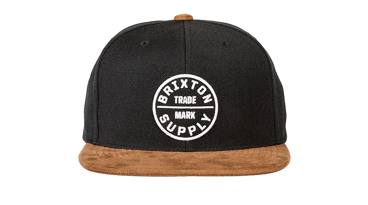 Shop Brixton Oath III Snapback Hat - Black/Copper