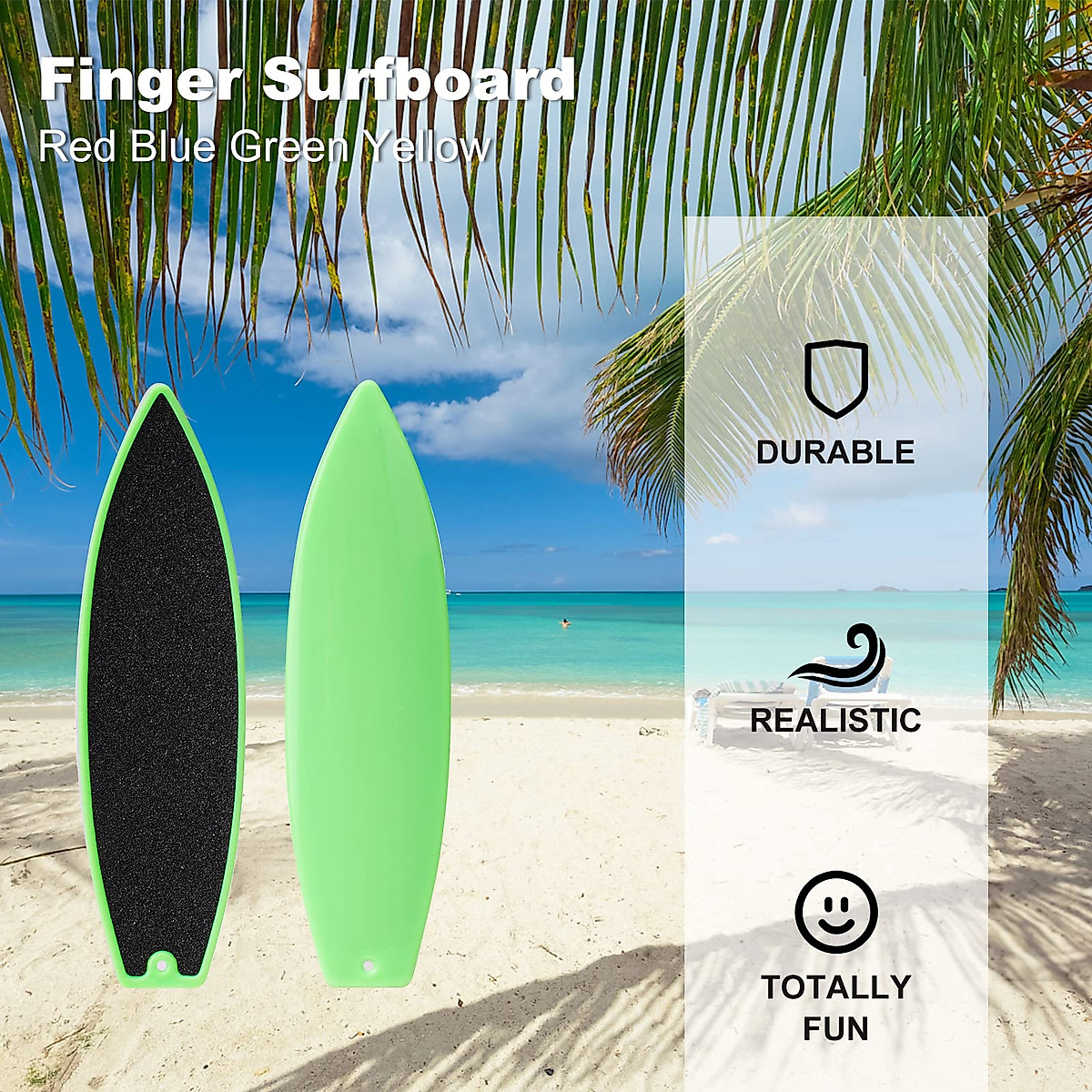 ACEGENIU Finger Surfboards, Finger Surf Board for Car Window, Finger Surfing Board with String, Wind Surfboard Fingerboard for Kids Teens Adults