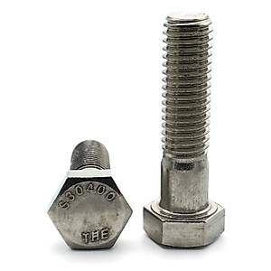 Hex Cap Screws 18-8 Stainless Steel - 5/16-18 x 2-1/4" PT Qty-25