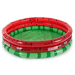 Intex 66-Inch Round Inflatable Outdoor Kids Swimming and Wading Watermelon Pool for Ages 2 and Up