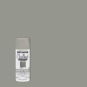 Rust-Oleum 302593 Series Chalked Ultra Matte Spray Paint, 12 Ounce (Pack of 1), Country Gray