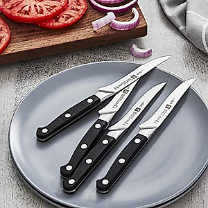 Zwilling J.A. Henckels Pro 4-pc Steak Knife Set, Black/Stainless Steel, 4.5" (38430-002)