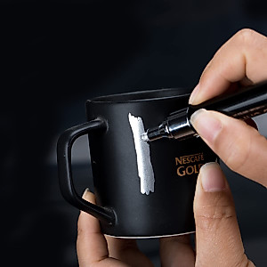 ZEYAR Liquid Chrome Marker Paint Marker, DIY Silver Marker Pen for most surfaces, High-gloss display effects, Dual tips: Extra Fine and Medium Point (0.7mm & 2mm Sized Tips) (1)