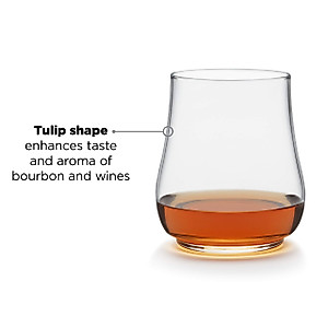 Libbey Perfect For Everything Stackable Stemless Glasses, 17-ounce, Set of 6